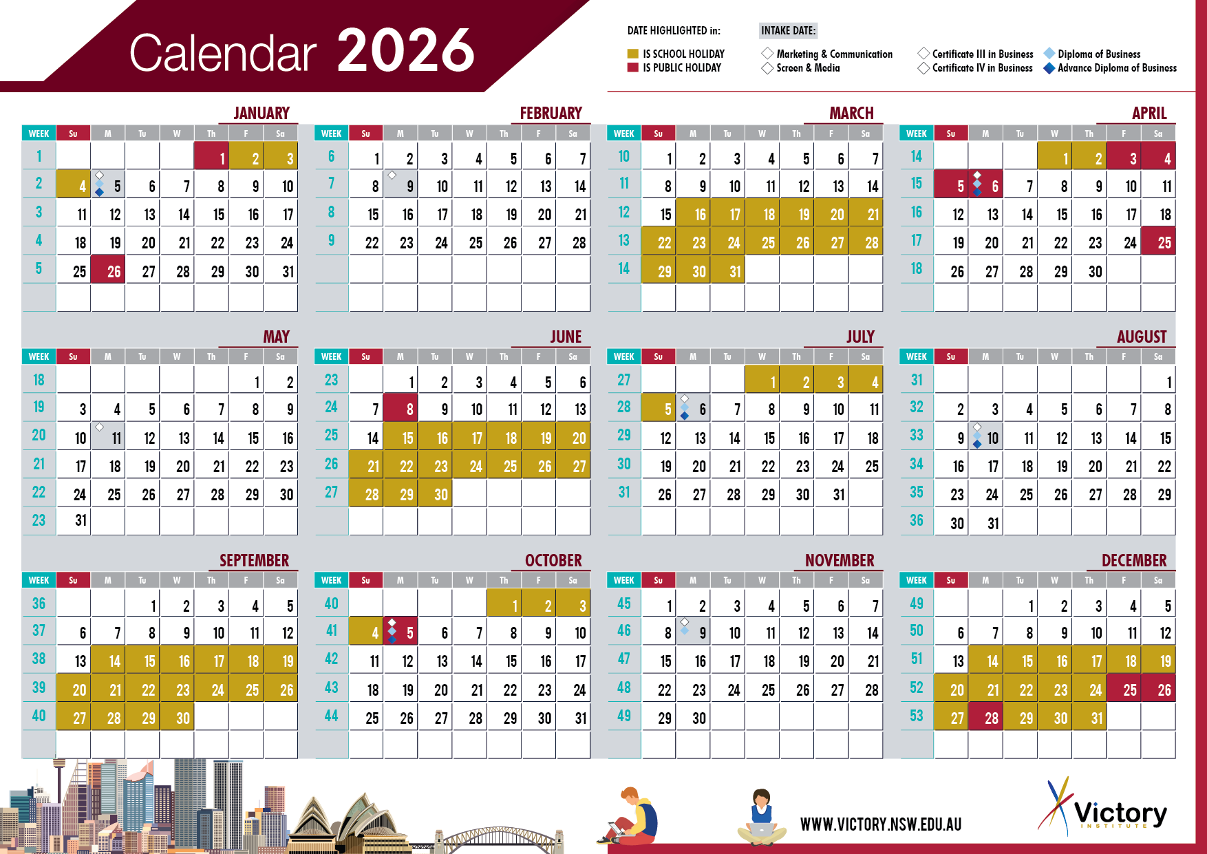 Academic Calendar Victory Institute Academic Calendar Victory Institute